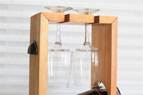Father S Day Gift Wine Caddy Wood Wooden Wine Caddy Etsy