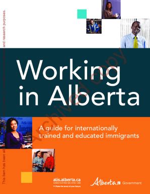 Fillable Online Open Alberta A Guide For Internationally Trained And