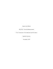 U7A1 Evaluationof Test Materials And Procedures Docx Waylon Lee