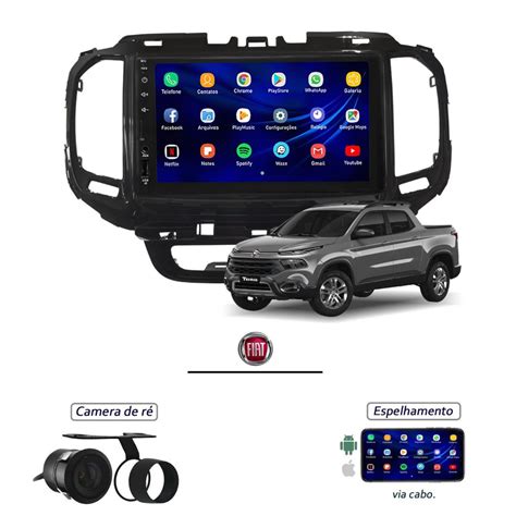 Central Multimídia Mp5 Fiat Toro 2016 2017 2018 2019 2020 Submarino