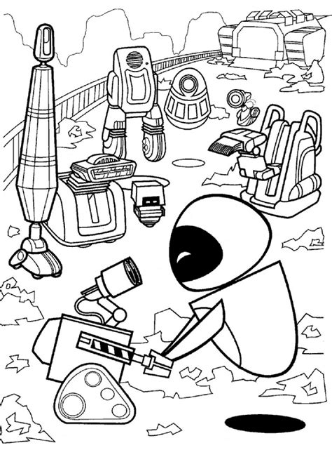 Wall E Coloring Pages Printable