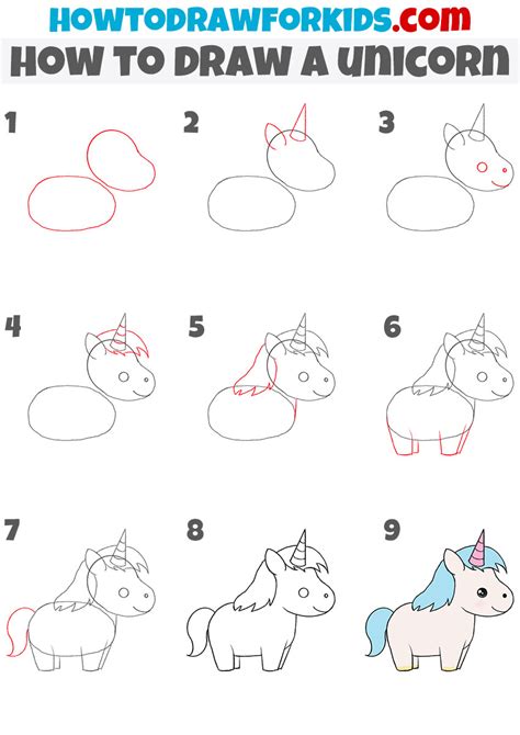 Easy Way To Draw A Unicorn