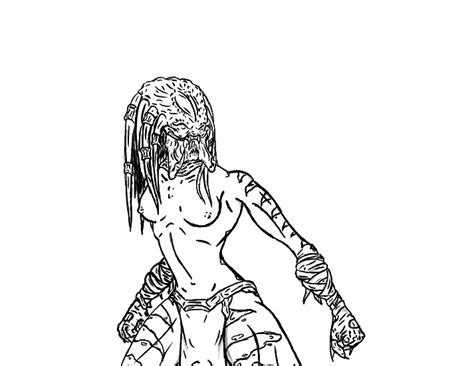 Rule 34 1girls Alien Alien Girl Black And White Breasts Female Female Only Female Yautja
