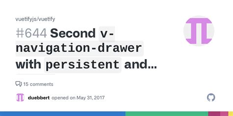 Second V Navigation Drawer With Persistent And Right Expected To