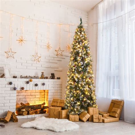 Sapin De No L Artificiel Lumineux Cm Avec Led Lumi Re Chaud Modes