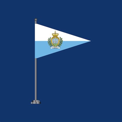 Premium Vector Illustration Of San Marino Flag Template
