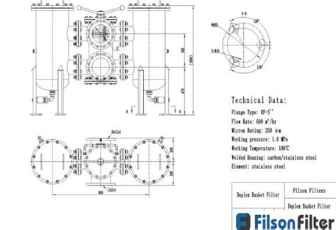Duplex Basket Strainer Industry Basket Strainer Manufacturer Filson