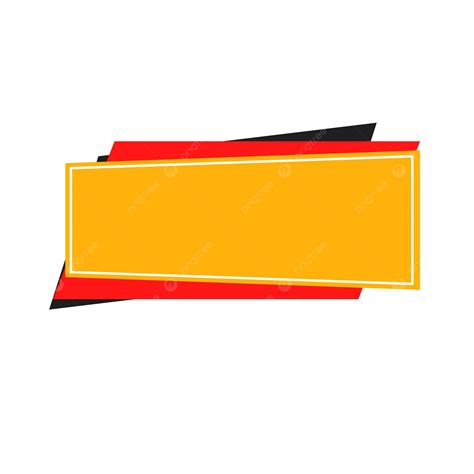 Yellow Text Box Origmai Sale Label Vector Banner Title Frame Text Box