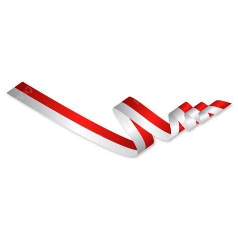 Pita Merah Putih Bendera Sederhana Indonesia Hut Ri Pita Bendera 173056