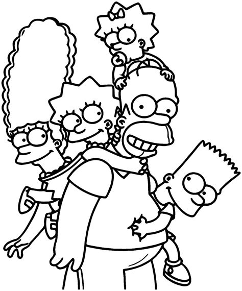 Desenho Dos Simpsons Para Colorir Os Simpsons Desenho Para Colorir