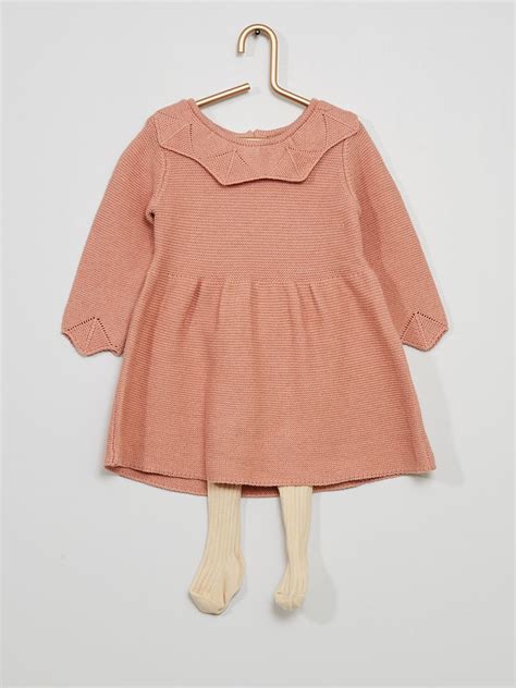 Vestido De Punto Leotardos Rosa Kiabi 14 00
