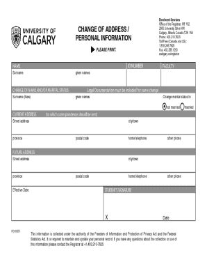 Fillable Online Name Change MaritaL Status Change Request Form Fax
