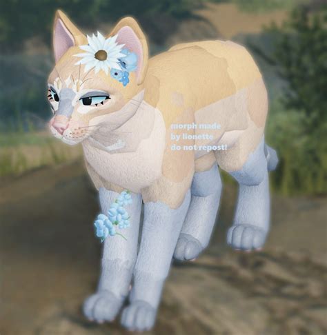 Beige Blue Wcue Morph Katzen Kunst Charakterdesign Katzen