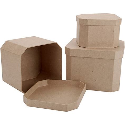 Paper Mache French Corner Square Box Set Walmart