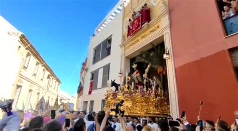 Salida de la Pollinica la Semana Santa de Málaga 2023 queda inaugurada