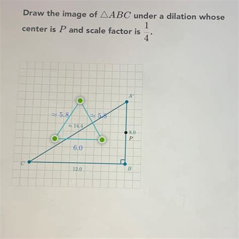 draw the image of abcd under dilation using the cente