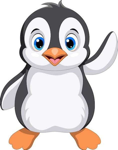 Desenho De Pinguim Fofo Vetor Premium Pinguim Desenho Pinguim