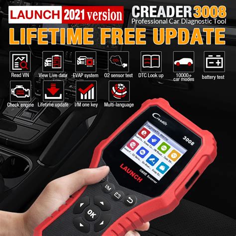 Launch Cr3008 Obd Ii Code Reader Scanner Life Time Free Update Creader