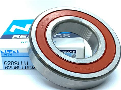 6208 LLU C3 5K NTN Deep Groove Ball Bearing 40x80x18 Mm 6208RS 6208