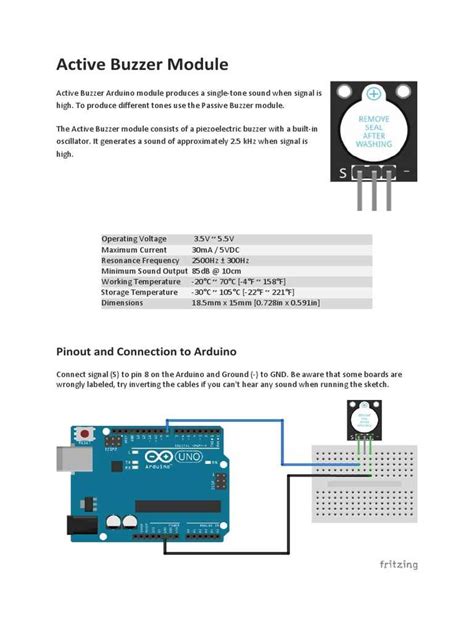 Arduino Buzzer Module Pinout All You Need To Know