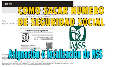 COMO SACAR NUMERO DE SEGURIDAD SOCIAL DEL IMSS YouTube