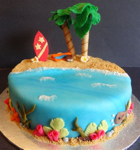 Hawaiian Cake Summer Cakes Surf Cake Hawaiian Cake