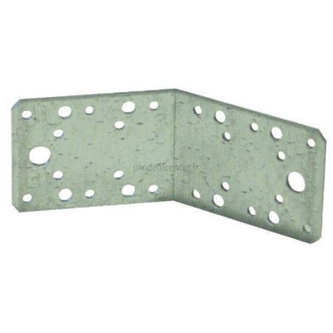 Equerre renforcee 135 degrés 90 x 90 x 65 x 2 5 mm galvanisé sendzimir