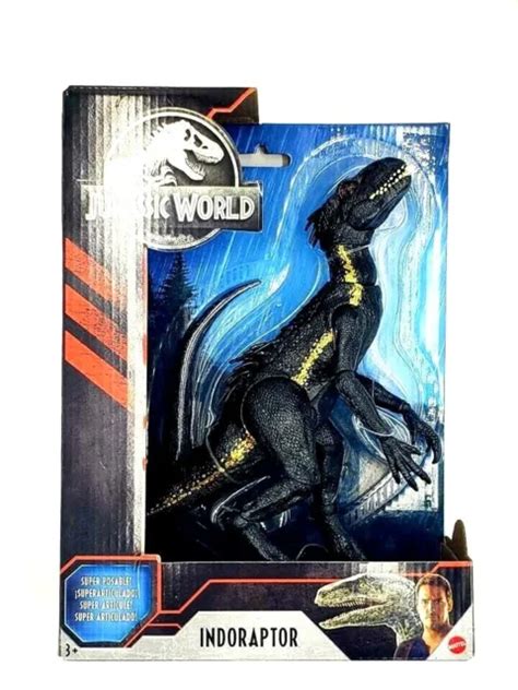 JURASSIC WORLD FALLEN Kingdom Super Posable INDORAPTOR Mattel 10