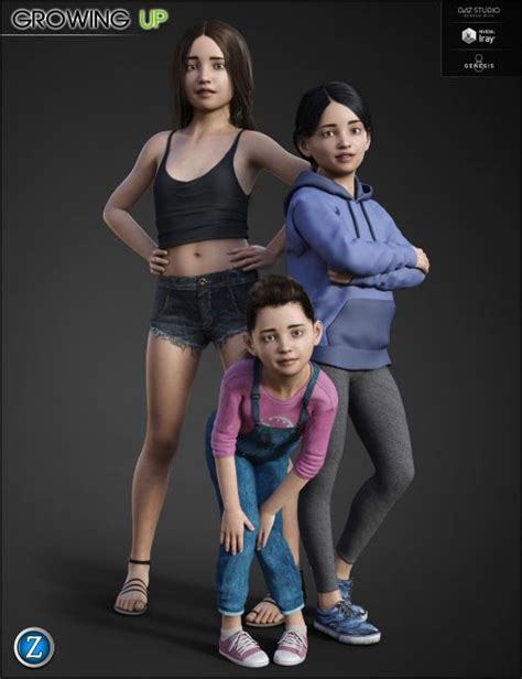 Growing Up For Genesis Female S D Models For Daz Studio And Poser
