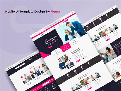 mylife ui template for life coach website by md hasan ali ha sa n on dribbble