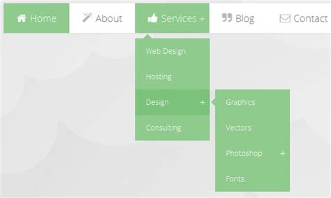 css3多级下拉菜单 弹性展开下拉动画 html5资源教程