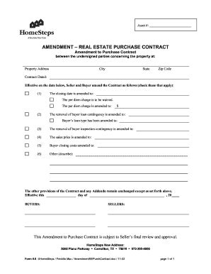 24 Printable Contract Amendment Template Forms Fillable Samples In