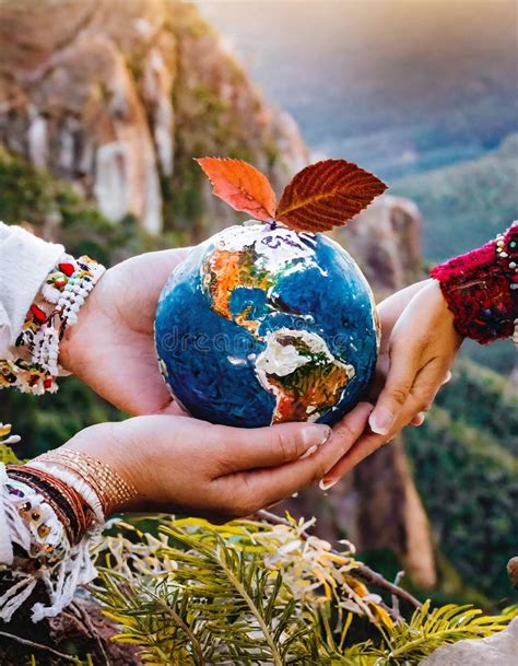 Conciencia Ambiental Y Tierra De Sostenibilidad Stock de ilustración