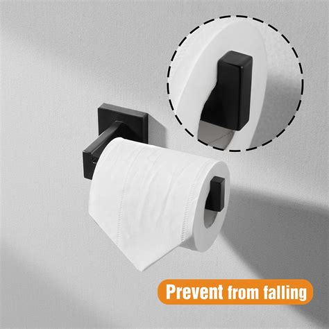 Buy HITSLAM Matte Black Toilet Roll Holder Wall Mounted Premium 304