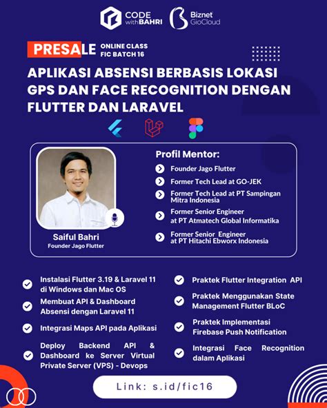 PROMO 500K FIC Batch 16 Fullstack Flutter Laravel Membangun Aplikasi