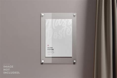 Maquette D Affiche Murale En Verre PSD Premium