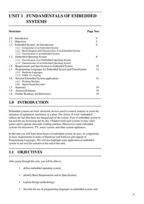 pdf fundamentals of unit 1 fundamentals of embedded systems dokumen tips