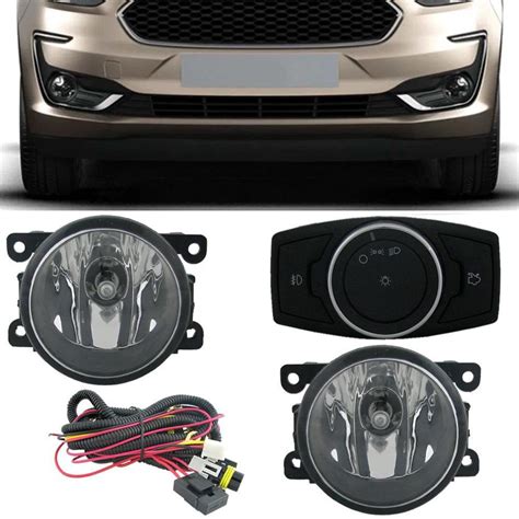 Kit Farol De Milha Neblina Ford Novo Ka 2019 2020 2021 em Promoção