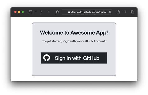 Github Dwyl Elixir Auth Github Demo Octocat A Fully Working Demo