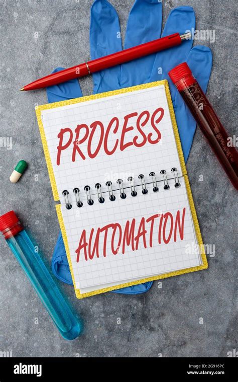 Conceptual Display Process Automation Business Concept The Use Of