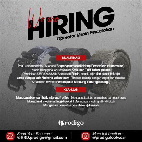 Lowongan Kerja Operator Mesin Percetakan Di Prodigo LokerBandung Id