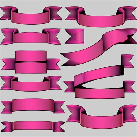 Fita Rosa Em Png Foto Premium