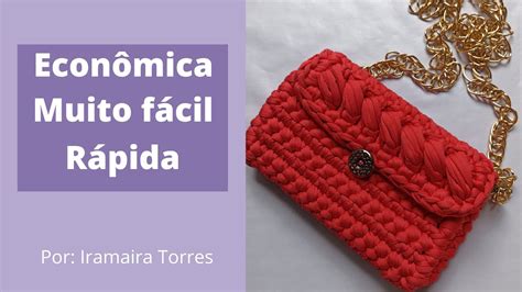 Como fazer bolsa de fio de malha em crochê fácil Crochê para