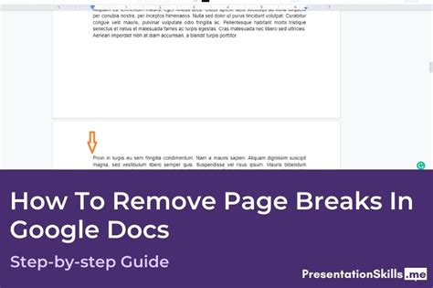 How To Remove Page Breaks In Google Docs Presentationskills Me