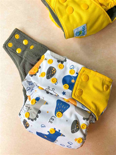 Pañales ecológicos Doble riel estampados 5 insertos de bambú
