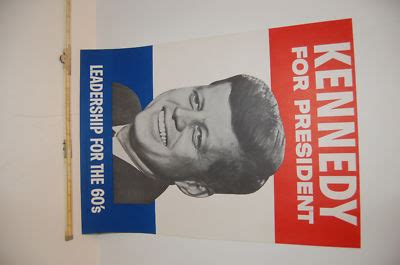 John F Kennedy Original Campaign Poster