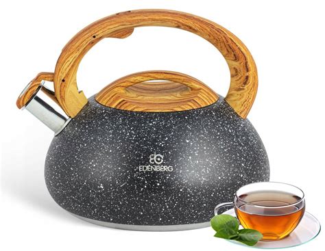 CZAJNIK Z Gwizdkiem Czarny Marmurek GAZ INDUKCJA E 5110 Cena