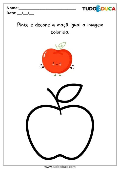 Atividades Frutas E Cores Para Autista