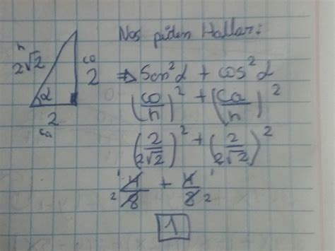 Si Cateto Adyacente 2 Cateto Opuesto 2 Y Hipotenusa 2 Raiz Cuadrada