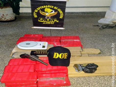 Policiais do DOF apreendem droga armas e munições que seguiam para